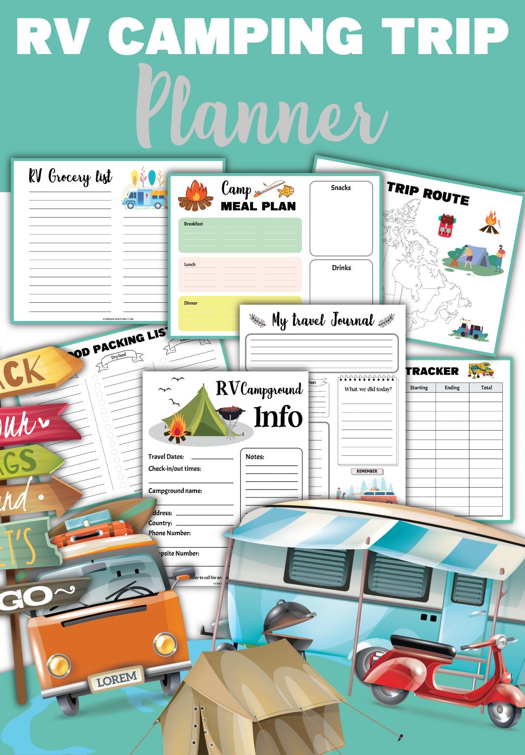 RV Camping Printable Trip Planner Campfire Foodie rv-camping-printable-trip-planner-campfire-foodie