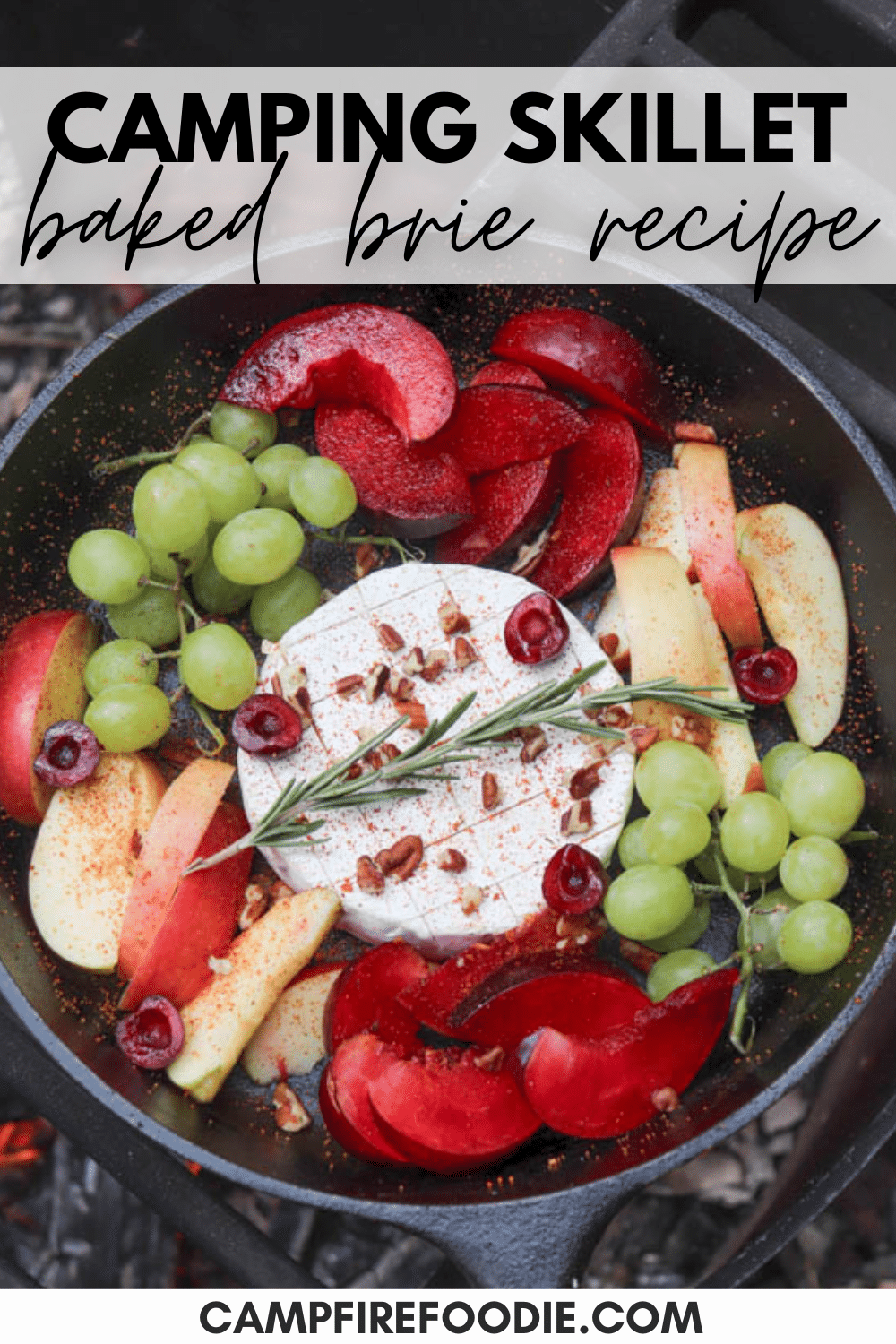 Easy Camping Skillet Brie Recipe » Campfire Foodie